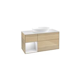 Villeroy & Boch V&B Waschtischunterschrank Finion 120cm, Pl wh. m, Reg wh. m Lac, Oa ven ; Villeroy & Boch (FA61MTPC)