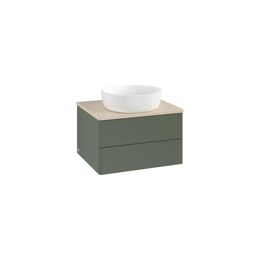 Villeroy & Boch V&B Waschtischunterschrank ohne Frontstruktur -Beleuchtung Antao 60x36x50cm, WBP botti., lea gre. m Lac ; Villeroy & Boch (L18013HL)