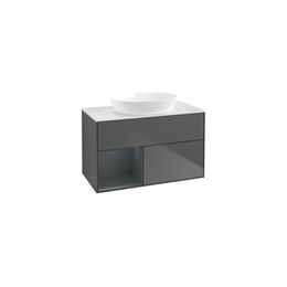 Villeroy & Boch V&B Waschtischunterschrank Finion 100, Pl wh. m, Reg md m Lac, Anthrac. m ; Villeroy & Boch (FA11HGGK)