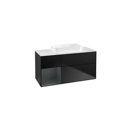 Villeroy & Boch V&B Waschtischunterschrank Wandbeleuchtung Finion 120x60 cm, Rg re md bl. m Lac, bla m Lac ; Villeroy & Boch (G701HGPD)