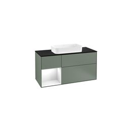 Villeroy & Boch V&B Waschtischunterschrank Finion 120cm, Pl b m, Rg l g w Lac, Oli. m Lac ; Villeroy & Boch (F292GFGM)