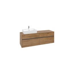 Villeroy & Boch V&B Waschtischunterschrank Collaro 160x54,8x50cm, WT links, kansas oak ; Villeroy & Boch (C13500RH)