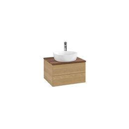 Villeroy & Boch V&B Waschtischunterschrank ohne Frontstruktur Antao 60x36x50cm, HL, WBP w. wal, hon. Oa ; Villeroy & Boch (K18052HN)