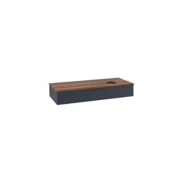 Villeroy & Boch V&B Waschtischunterschrank mit Frontstruktur, mit Beleuchtung Antao 120x19x50cm, WBP w. wal, md bl. m Lac ; Villeroy & Boch (L12112HG)