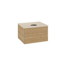 Villeroy & Boch V&B Waschtischunterschrank ohne Frontstruktur -Beleuchtung Antao 60x36x50cm, WBP-farbe botti., honey oak ; Villeroy & Boch (L18013HN)