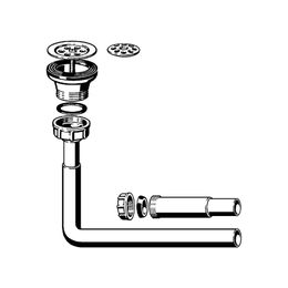 Villeroy & Boch V&B berlaufgarnitur 167x184mm, verchromt, komplett ; Villeroy & Boch (96241761)