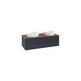 Villeroy & Boch V&B Waschtischunterschrank ohne Frontstruktur, mit Beleuchtung Antao 120x36x50cm, WBP w. wal, md bl. m Lac ; Villeroy & Boch (L24012HG)