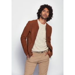 Maze Herren Lederjacke "Dobson", braun, Gr. L, Obermaterial: 100% Lammnappaleder; Futter: 100% Polyester; &Auml;rmelfutter: 100% Polyester, Jacken