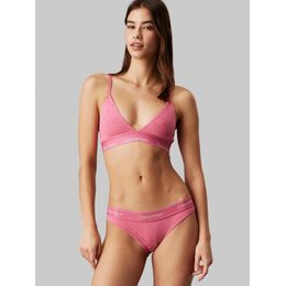 Damen Triangel-BH "LIGHTLY LINED TRIANGLE", Calvin Klein Underwear, Gr. XS, rosa, Obermaterial: 84% Modal, 16% Elasthan, unifarben, BHs, mit