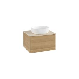 Villeroy & Boch V&B Waschtischunterschrank mit Frontstruktur -Beleuchtung Antao 60x36x50cm, WBP-farbe botti., honey oak ; Villeroy & Boch (L29113HN)