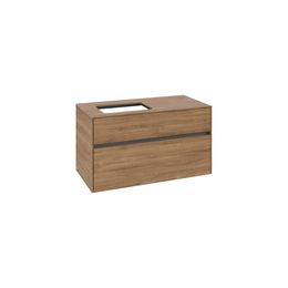 Villeroy & Boch V&B Waschtischunterschrank Collaro 100x54,8x50cm, WT links, kansas oak ; Villeroy & Boch (C11000RH)