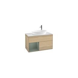 Villeroy & Boch V&B Waschtischunterschrank Wandbeleuchtung Finion 100, Pl wh. m, Reg Oli. m Lac, Oa ven ; Villeroy & Boch (G891GMPC)