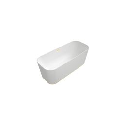 Villeroy & Boch V&B Rechteck-Freistehwanne FINION 170x70cm, EM, Des-Ring, st. white, gold ; Villeroy & Boch (177FIN7A300V1RW)