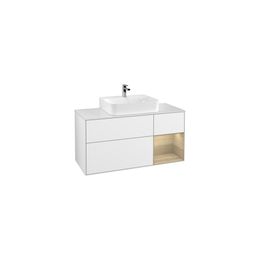Villeroy & Boch V&B Waschtischunterschrank Finion 120cm, Pl w m, Rg re Oa ven, glo wh. Lac ; Villeroy & Boch (F171PCGF)