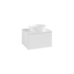 Villeroy & Boch V&B Waschtischunterschrank mit Frontstruktur -Beleuchtung Antao 60x36x50cm, WBP-farbe Lac, glo wh. Lac ; Villeroy & Boch (L29110GF)