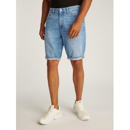 Herren Shorts "REGULAR SHORT", blau, Gr. 33, Calvin Klein Jeans, unifarben, Denim/Jeans, Obermaterial: 100% Baumwolle, Hosen, in mittelblauer Waschung