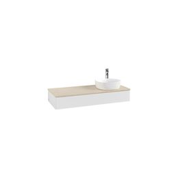 Villeroy & Boch V&B Waschtischunterschrank mit Frontstruktur, mit Beleuchtung Antao 120x19x50cm, HL, WBP botti., glo wh. Lac ; Villeroy & Boch (L12153GF)