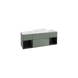 Villeroy & Boch V&B Waschtischunterschrank Wandbeleuchtung Finion 160cm, Pl w m, Reg bla m Lac, Oli. m Lac ; Villeroy & Boch (G331PDGM)