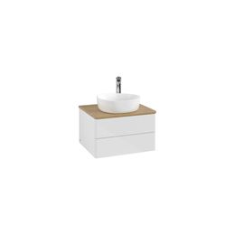 Villeroy & Boch V&B Waschtischunterschrank ohne Frontstruktur -Beleuchtung Antao 60x36x50cm, HL, WBP hon. Oa, glo wh. Lac ; Villeroy & Boch (L18051GF)