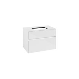 Villeroy & Boch V&B Waschtischunterschrank Collaro 80x54,8x50cm, WT mittig, glossy white ; Villeroy & Boch (C10800DH)