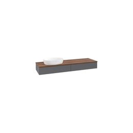 Villeroy & Boch V&B Waschtischunterschrank ohne Frontstruktur Antao 160x50cm, WBP w. wal, Anthrac. m Lac ; Villeroy & Boch (K15012GK)
