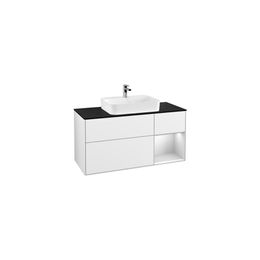 Villeroy & Boch V&B Waschtischunterschrank Finion 120cm, Pl b m, Rg r w m Lac, glo wh. Lac ; Villeroy & Boch (F422MTGF)