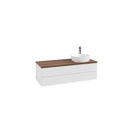 Villeroy & Boch V&B Waschtischunterschrank mit Frontstruktur, mit Beleuchtung Antao 120x36x50cm, HL, WBP w. wal, glo wh. Lac ; Villeroy & Boch (L23152GF)