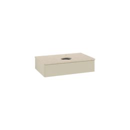 Villeroy & Boch V&B Waschtischunterschrank ohne Frontstruktur -Beleuchtung Antao 80x19x50cm, HL, WBP botti., si Gr m Lac ; Villeroy & Boch (L08053HJ)