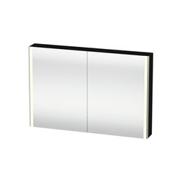 Duravit Universal-Spiegelschrank XSquare 120x80x15,5cm, Eiche schwarz, 2 Tür, LED (XS7114016160000)
