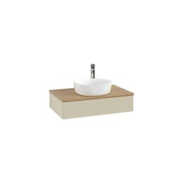 Villeroy & Boch V&B Waschtischunterschrank ohne Frontstruktur -Beleuchtung Antao 80x19x50cm, HL, WBP hon. Oa, si Gr m Lac ; Villeroy & Boch (L08051HJ)