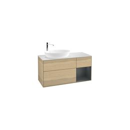 Villeroy & Boch V&B Waschtischunterschrank Finion 120cm, Pl wh. m, Reg md m Lac, Oa ven ; Villeroy & Boch (F931HGPC)
