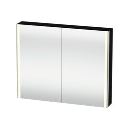 Duravit Universal-Spiegelschrank XSquare 100x80x15,5cm, Eiche schwarz, 2 Tür, LED (XS7113016160000)