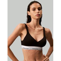 Damen Bralette "LIFT BRALETTE", Calvin Klein Underwear, Gr. M, schwarz, Jersey, Obermaterial: 53% Baumwolle, 35% Modal, 12% Elasthan, unifarben, BHs,
