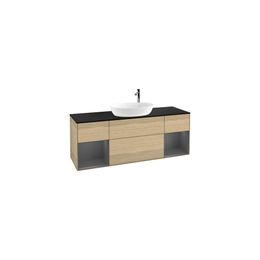 Villeroy & Boch V&B Waschtischunterschrank Wandbeleuchtung Finion 160cm, Pl b m, Rg Anthrac. m Lac, Oa ven ; Villeroy & Boch (G982GKPC)
