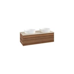 Villeroy & Boch V&B Waschtischunterschrank ohne Frontstruktur Antao 120x36x50cm, WBP-farbe botti., w. walnut ; Villeroy & Boch (K24013HM)