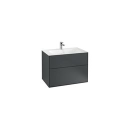Villeroy & Boch V&B Waschtischunterschrank Finion 79,6x59,1x49,8cm, md b m Lac, m Wandbeleuchtung ; Villeroy & Boch (G01000HG)