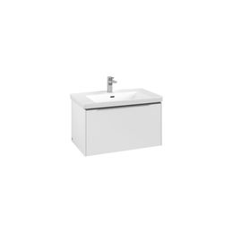 Villeroy & Boch V&B Waschtischunterschrank Subway 3.0 77,2x42,9x47,8cm, o LED/Gr Alu gl, P wh. ; Villeroy & Boch (C57300VF)