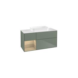 Villeroy & Boch V&B Waschtischunterschrank Wandbeleuchtung Finion 120x60 cm, Reg re Oa ven, Oli. m Lacquer ; Villeroy & Boch (G701PCGM)