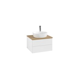 Villeroy & Boch V&B Waschtischunterschrank ohne Frontstruktur -Beleuchtung Antao 60x36x50cm, HL, WBP hon. Oa, wh. m Lac ; Villeroy & Boch (L18051MT)