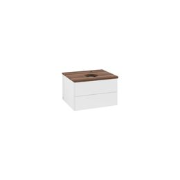 Villeroy & Boch V&B Waschtischunterschrank ohne Frontstruktur Antao 60x36x50cm, HL, WBP w. wal, wh. m Lac ; Villeroy & Boch (K18052MT)