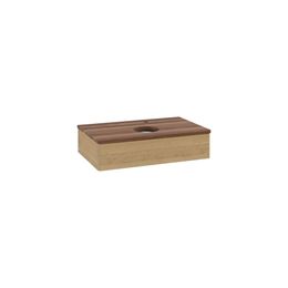 Villeroy & Boch V&B Waschtischunterschrank ohne Frontstruktur -Beleuchtung Antao 80x19x50cm, HL, WBP w. wal, hon. Oa ; Villeroy & Boch (L08052HN)
