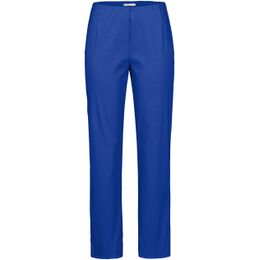 Stehmann Damen Stretch-Hose "INA", blau, Gr. 44, unifarben, Web, Obermaterial: 72% Viskose, 25% Polyamid, 3% Elasthan, Hosen, mit Stretch