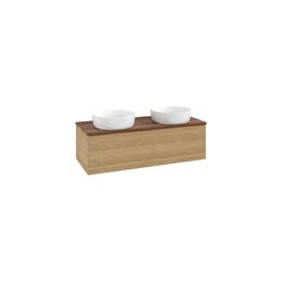 Villeroy & Boch V&B Waschtischunterschrank ohne Frontstruktur, mit Beleuchtung Antao 120x36x50cm, WBP-farbe w. wal, honey oak ; Villeroy & Boch (L35012HN)