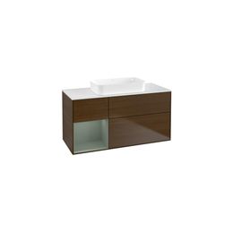 Villeroy & Boch V&B Waschtischunterschrank Wandbeleuchtung Finion 120x60 cm, Reg re Oli. m Lac, wal veneer ; Villeroy & Boch (G701GMGN)