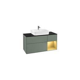 Villeroy & Boch V&B Waschtischunterschrank Wandbeleuchtung Finion 120cm, Pl b m, Reg re gol m, Oli. m Lac ; Villeroy & Boch (G172HFGM)