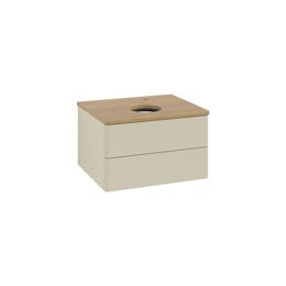 Villeroy & Boch V&B Waschtischunterschrank ohne Frontstruktur -Beleuchtung Antao 60x36x50cm, HL, WBP hon. Oa, si Gr m Lac ; Villeroy & Boch (L18051HJ)
