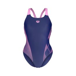 arena Badeanzug 'Pro Back' Damen Gr&ouml;&szlig;e S navy / rosa