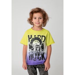 Gulliver M&auml;dchen T-Shirt, bunt, Gr. 104, bedruckt, mehrfarbig, 100% Baumwolle, Shirts, mit Gradient-Print