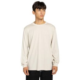 Element Herren Langarmshirt "Lowcase Pigment"oat milk, Gr. XL, 100% Baumwolle, Shirts