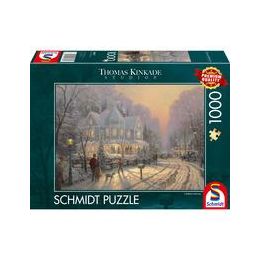 Schmidt Spiele Thomas Kinkade Studios: Feierliche Weihnachtstage, Puzzle 1000 Teile